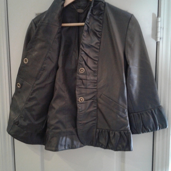 XCVI | Jackets & Coats | Xcvi Leather Jacket | Poshmark